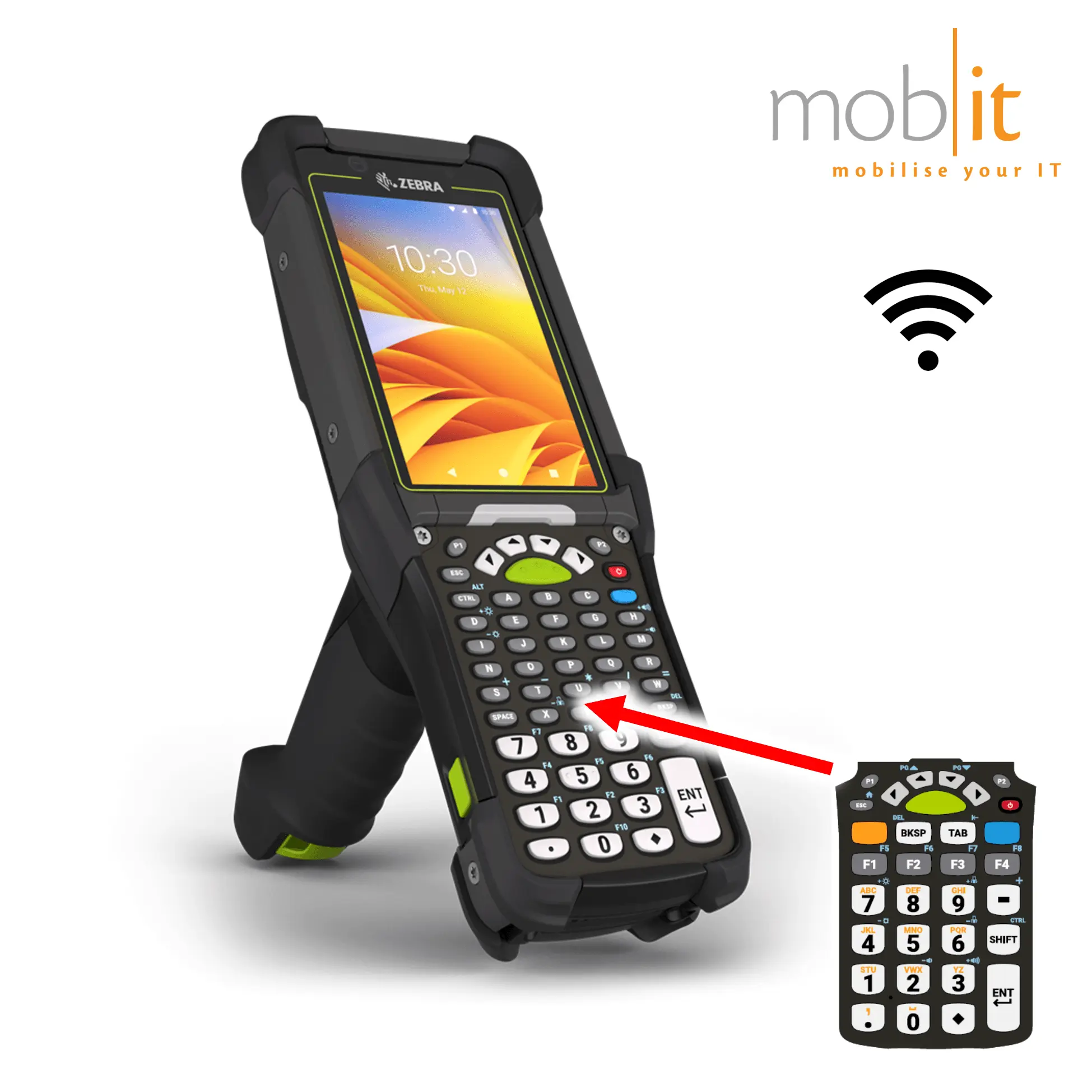 Zebra MC9400 Mobile Computer, ER Scanner, 29-Key - Kabeltrommeln ...